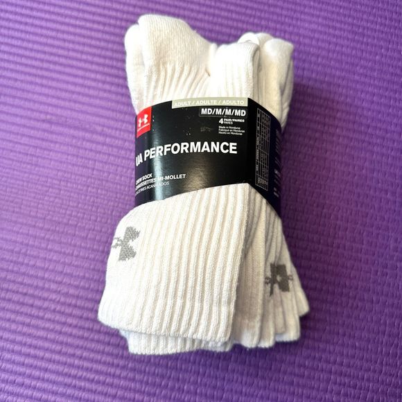 Under Armour | Underwear & Socks | 4 Pairs Ua Under Armour Cotton Crew ...